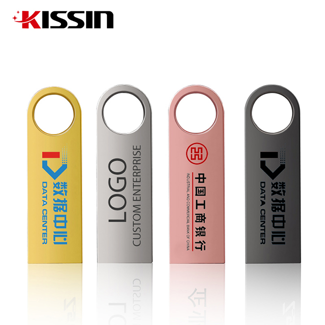 China Kissin Wholesale Metal USB Sticks Custom Logo Flash Drive ...